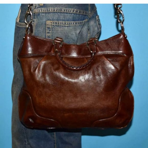 Lodis | Bags | Charming Lodis Brown Leather Pleated Shoulder Bag | Poshmark